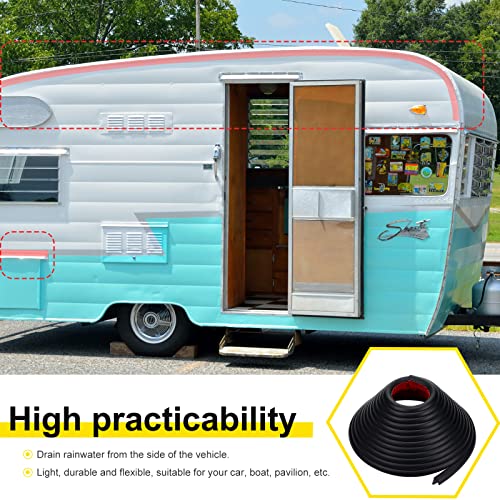 Snapklik.com : Tondiamo 40 Ft Rv Rain Gutter 1/2 Inch Plastic Drip Rail ...