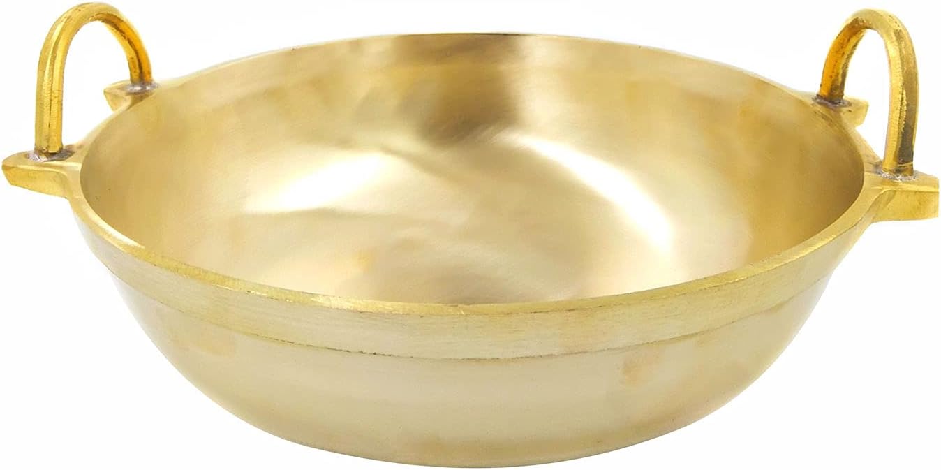 Buy MANNAR CRAFT Traditional Bronze Kadai/Cheenachatti for Cooking ...