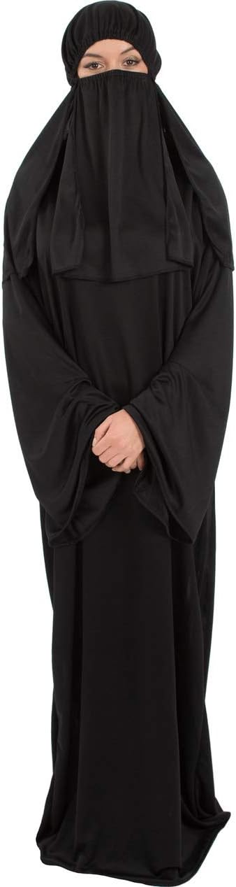 Amazon.com: Orion Costumes Adult Black Burka and Headpiece Costume ...