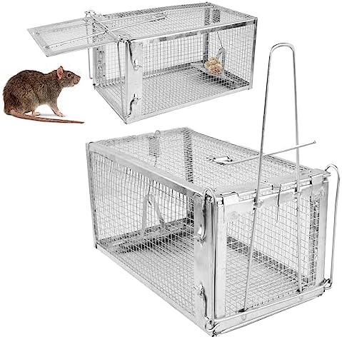 Amazon.com : iMounTEK Animal Steel Cage Traps, Humane Live Mouse Trap ...