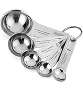 Amazon.com: Hudson Essentials Stainless Steel Measuring Cups Set ...