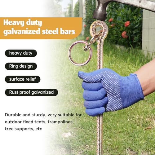 Snapklik.com : EISENSP 16 Inch Dog Tie Out Stake, 0.6 Inch Diameter ...