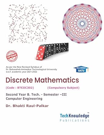 Buy Discrete Mathematics For BATU University Computer Engineering Sem 3 ...