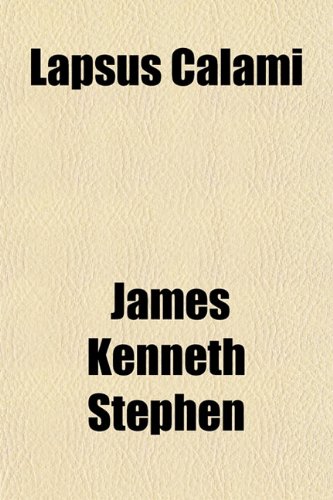 Lapsus Calami : James Kenneth Stephen: Amazon.in: Books