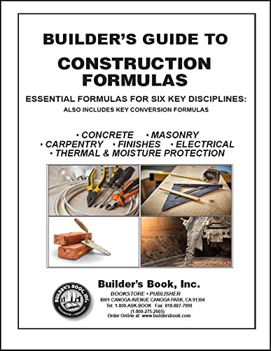 Builder's Guide to Construction Formulas Booklet: Builder's Book, Inc ...