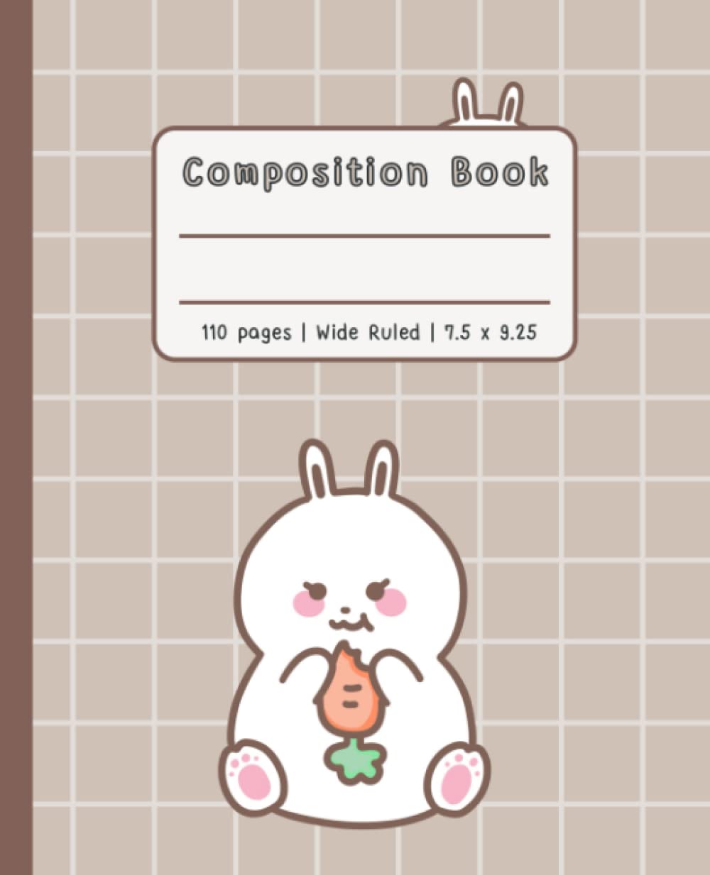 Composition Notebook Wide Ruled: Kawaii Bunny | Cute Aesthetic Journal for School, Work, Teens ...