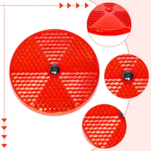 Snapklik.com : 10 Pack Front Reflector Round Reflector For Driveway ...