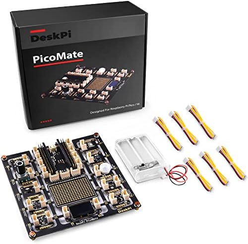 Amazon.co.jp: Raspberry Pi Pico/Pico W用GeeekPi DeskPi PicoMate、DeskPi PicoMate拡張ボード、Raspberry Pi ...