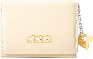 Amazon.com: YaJaMa Cute Cheese Women Wallet PU Leather Small Trifold ...