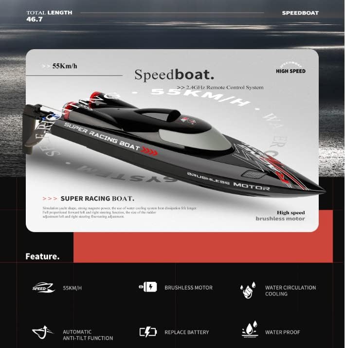 WLtoys WL916 RCボート 60km/h 高速リモートコントロールボート 取扱説明書