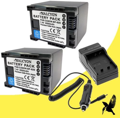 Amazon.com: Two Halcyon 2050 mAH Lithium Ion Replacement Battery and ...