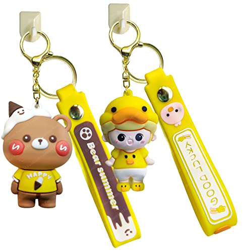 FunBlast Bear Key Ring/Key Chain for Girls - Silicone bear & Cute Boy ...