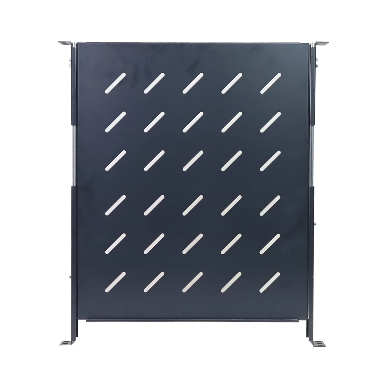 Aeons 1U 19-inch Sliding Rack Server Shelf Vented 4 Post Rack Mount 20 ...