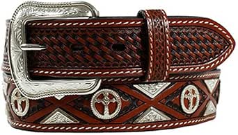 3D Men's Cross Concho Belt at Amazon Men’s Clothing store