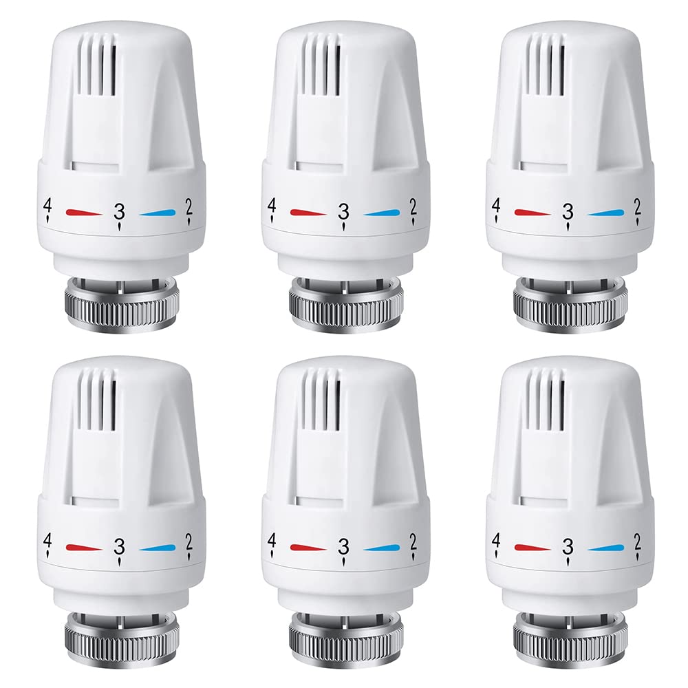Swetup Trv Thermostatic Radiator Valve, 6 Pieces Thermostatic Valves ...