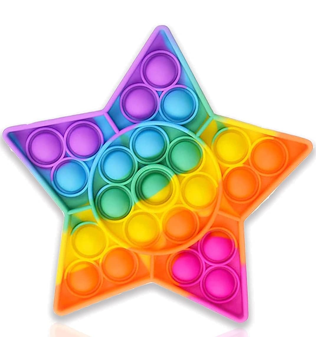 Buy Panth Creation-Rainbow Star Shape Pop its Fidget Toys, Fidget Toys ...