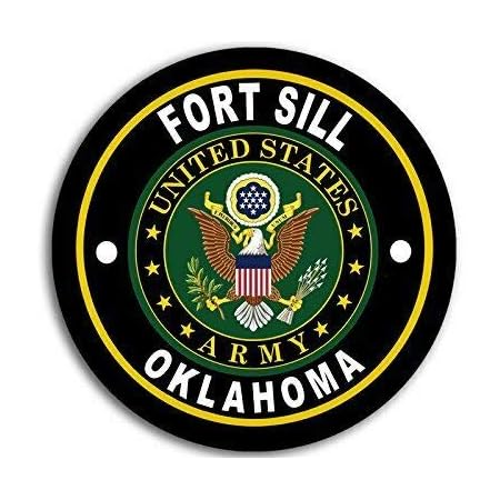 Amazon.com: JR Studio 4x4 inch Round Fort SILL Army Base Sticker (Logo ...