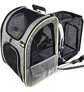 Amazon | Pecute ペットキャリー リュック ペットキャリー キャスター付き 猫 猫用 キャリー カート 3 WAY 犬 小型犬 ペットキャリーケース 折り畳み 取り外し可能な車輪 ...