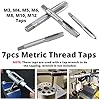 7pcs Metric Thread Tap Steel Threading Tapping Tool Thread Cutter Tool ...
