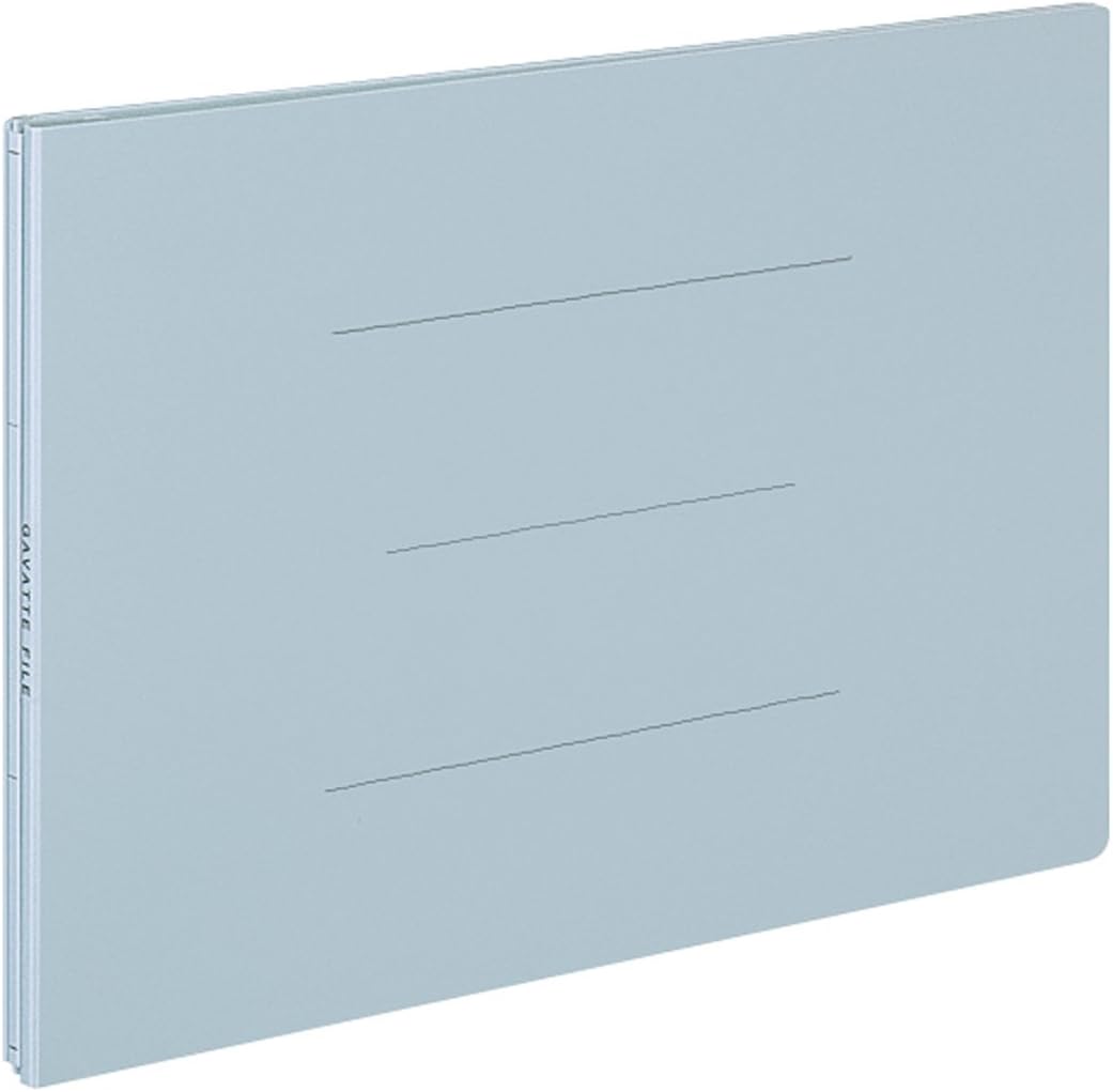 Amazon.co.jp: コクヨ ファイル フラットファイル ガバットファイル 活用タイプ 2穴 A4横 最大1000枚収容 青 フ ...