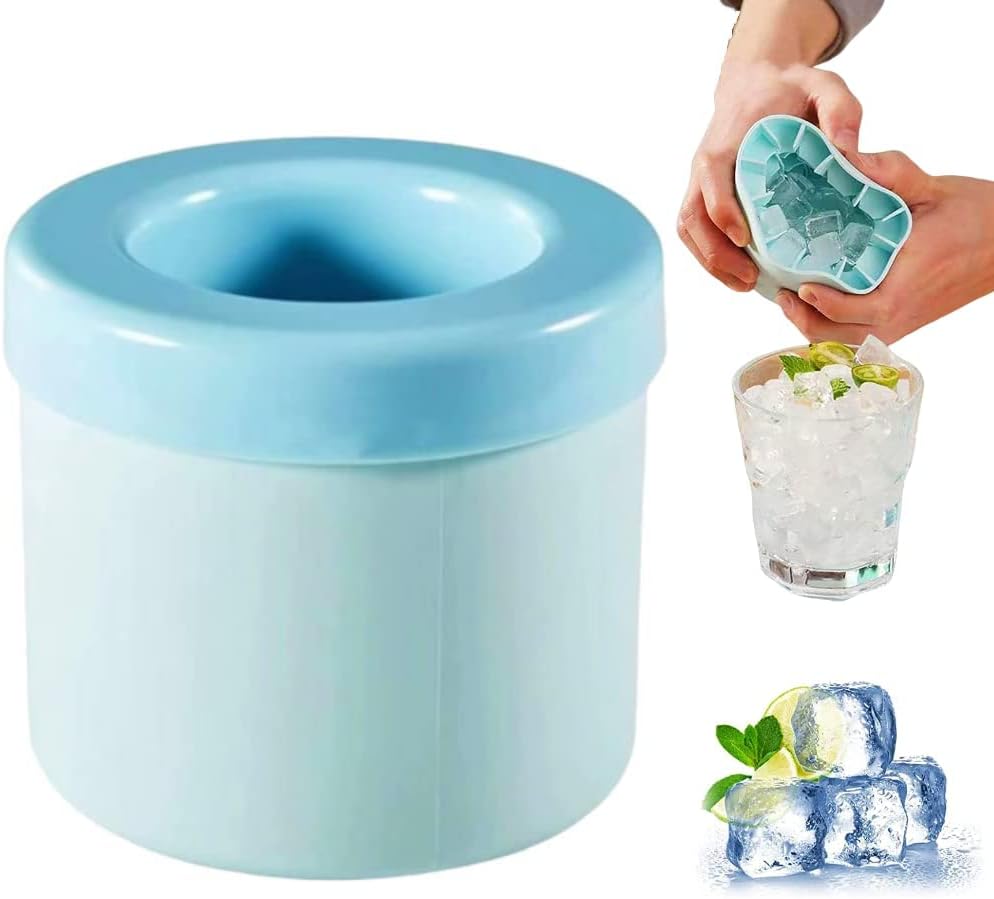 Amazon.com: Cylinder Silicone Ice Cube Mold, New 3D Ice Cubes Maker ...