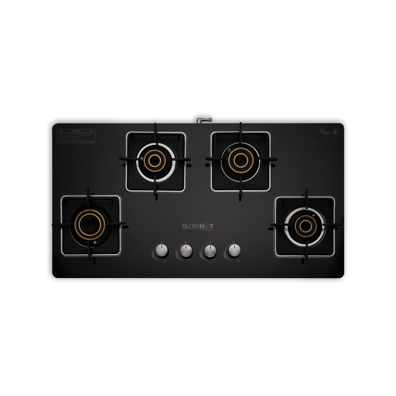 BLOWHOT Premium Hybrid Quartz 4 Burner Gas Stove Hob | Auto-Ignition ...