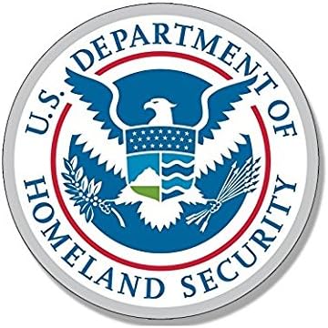 Amazon.com: Round Dept of HOMELAND SECURITY Seal Sticker (logo DHS ...