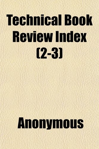 Technical Book Review Index (2-3) : Amazon.in: Books