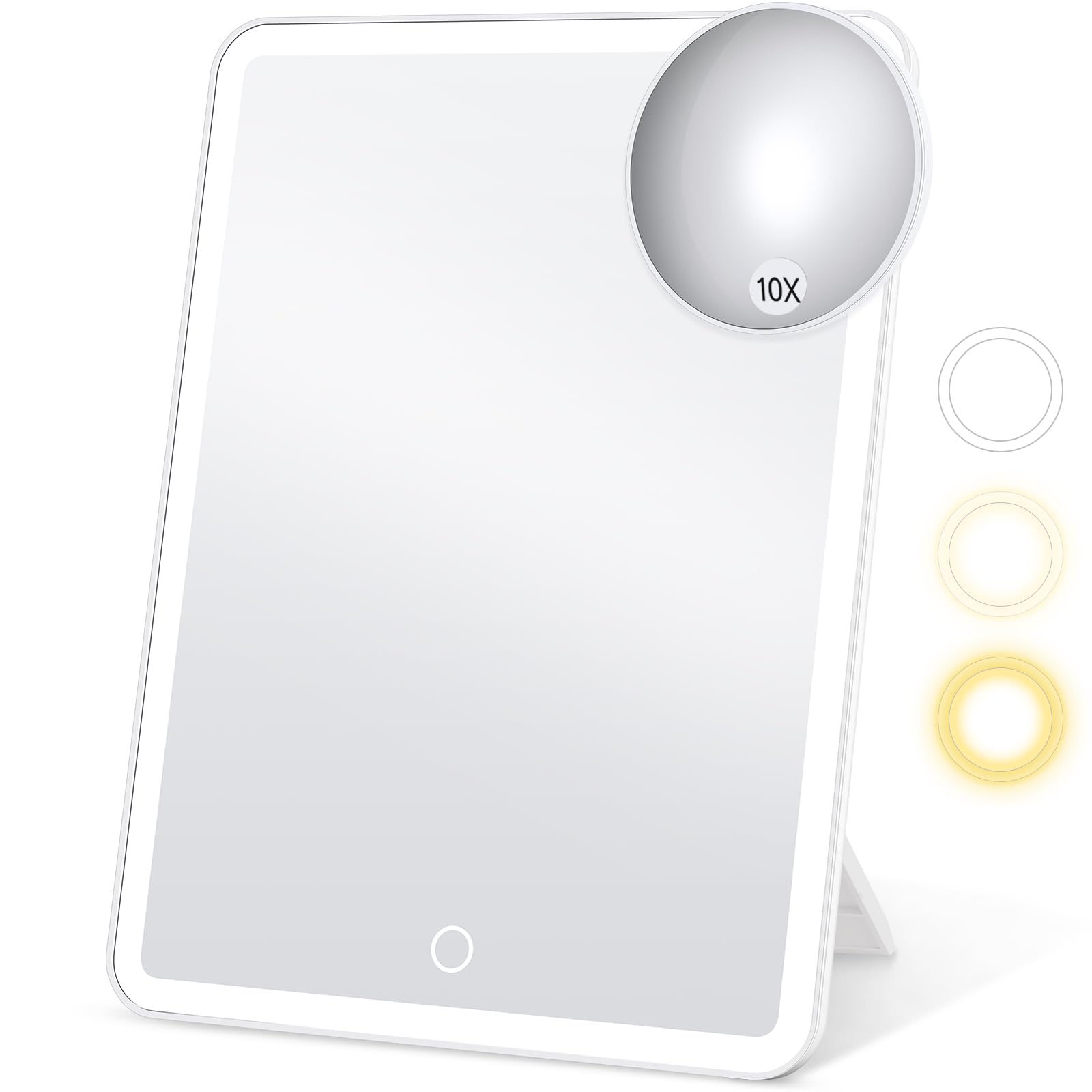 Amazon.com: Woltechz 360° Rotation Makeup Mirror with 108 LED Lights, 3 ...