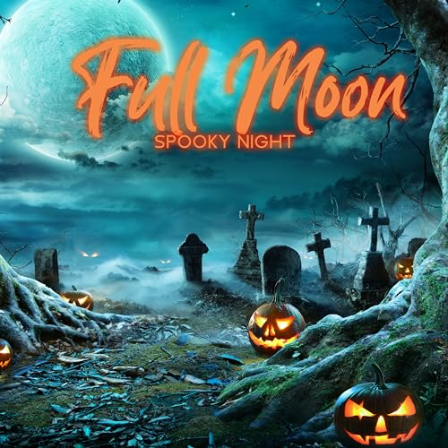 Amazon.com: Full Moon Spooky Night: Haunted Graveyard, Creepy Sounds ...