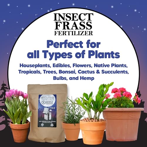 Organic Mechanics 3-2-2 Insect Frass Fertilizer, 2 Pounds - for All ...