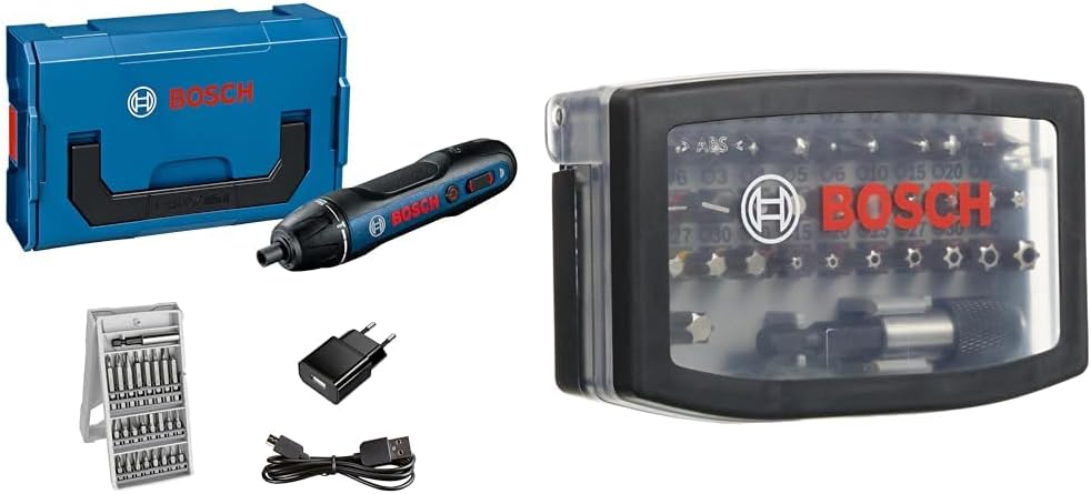 Bosch Professional Bosch GO Cordless Screwdriver (Inc. 25-Piece Bit Set ...