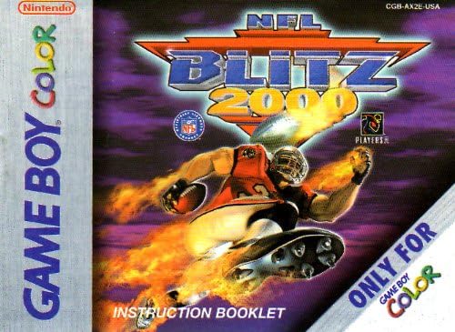 Amazon.com: NFL Blitz 2000 GBC Instruction Booklet (Nintendo Gameboy ...
