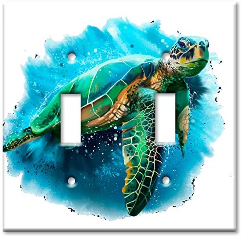 Art Plates - Double Gang Toggle Switch Plate - Decorative Metal Wall ...