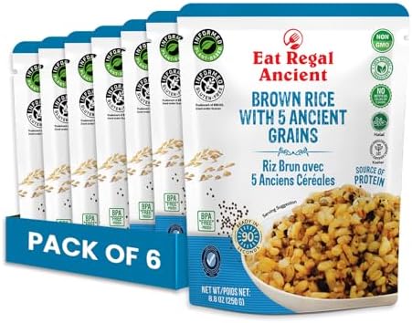 Amazon.com : Eat Regal Ready to Eat Brown Rice with 5 Ancient Grains ...
