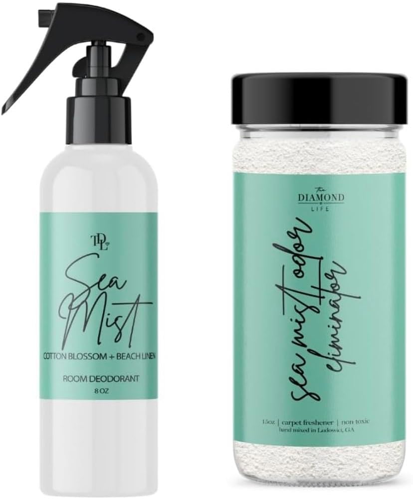 Amazon.com: The Diamond Life Home “Sea Mist” Carpet Powder & Room Spray ...