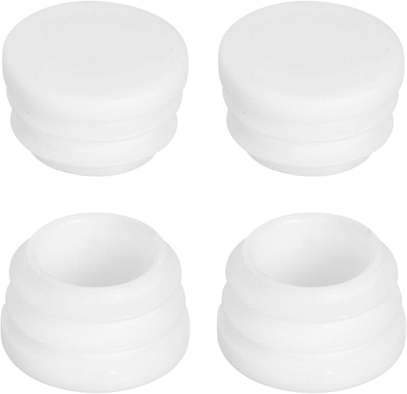 Amazon.com: uxcell 7/8"(22mm) Round Plastic Plug, 4 Pcs White Pipe ...