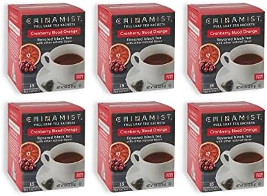 Amazon.com : China Mist Full Leaf Tea Satchets, Cranberry Blood Orange ...