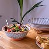 Nicola Spring Patterned Serving Bowl - 3 Colours - 21.5cm - Pack of 3 ...
