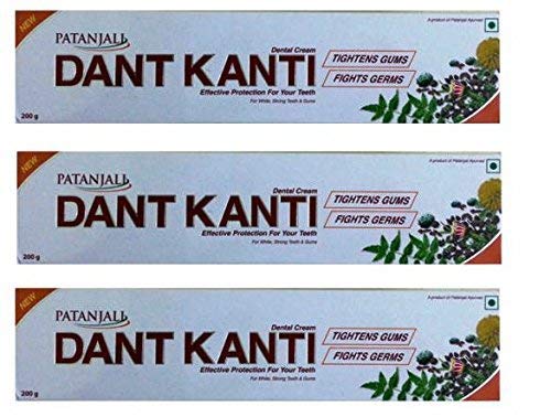 Amazon.com: Patanjali Dant Kanti Toothpaste 200gm (Pack of 4) : Health ...