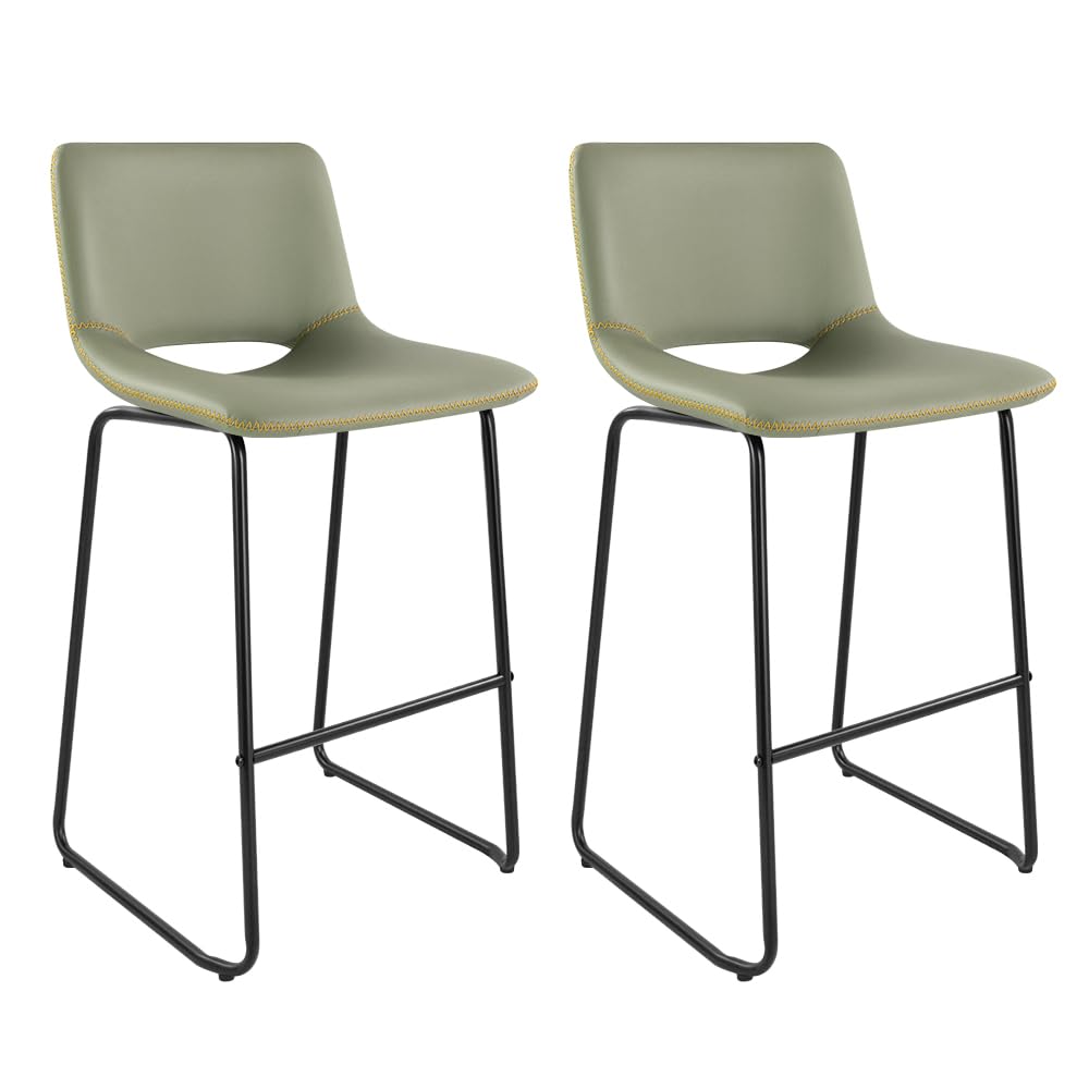 KKTONER Bar Stools Set of 2 Dining Chairs Counter Height Bar Stools ...