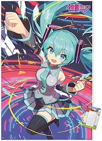Amazon.com: Trends International Hatsune Miku - Waving Wall Poster, 22. ...