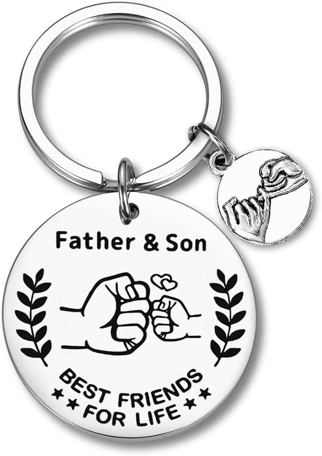 Father Son Gift from Dad - Birthday and for Daddy - Keychain for Father ...