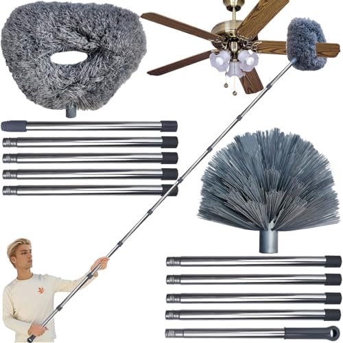 Amazon.com: 2 Pack 20+ Feet High Reach Dusting Kit- Cobweb Duster ...