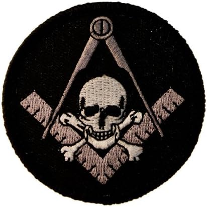 Amazon.com: Masonic Logo Patch Black Iron On Embroidered Freemason ...