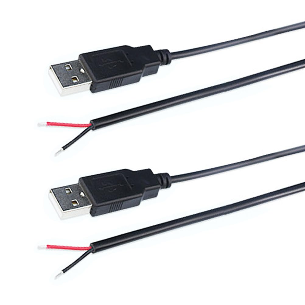 Amazon.com: myezfit Replacement Cable Cord 2PCS 3ft/1M USB2.0 Male Bare ...