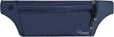 Amazon | RYACO マネーベルト パスポートホルダー RFIDブロック隠しトラベル財布 超軽量 超薄型 耐水性あり 防汗 揺れない 大容量 旅行小物 ランニングポーチ ウエストポーチ ...
