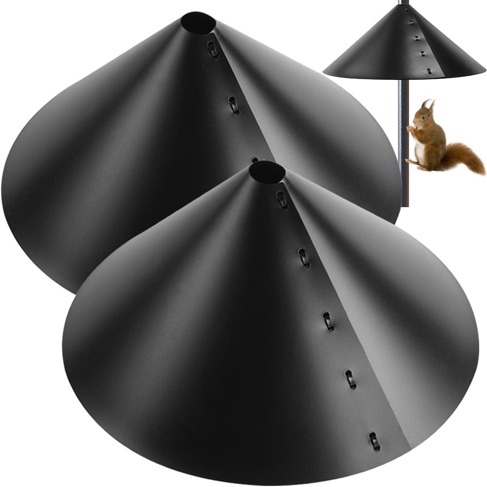 Amazon.com : 2 Pack 18 Inch Extra-Wide Squirrel Baffle for Bird Feeder ...