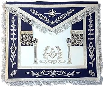 Amazon.com: Masonic Apron Grand Master Mason Square G & Pillars ...