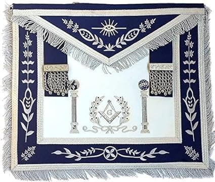 Amazon.com: Masonic Apron Grand Master Mason Square G & Pillars ...